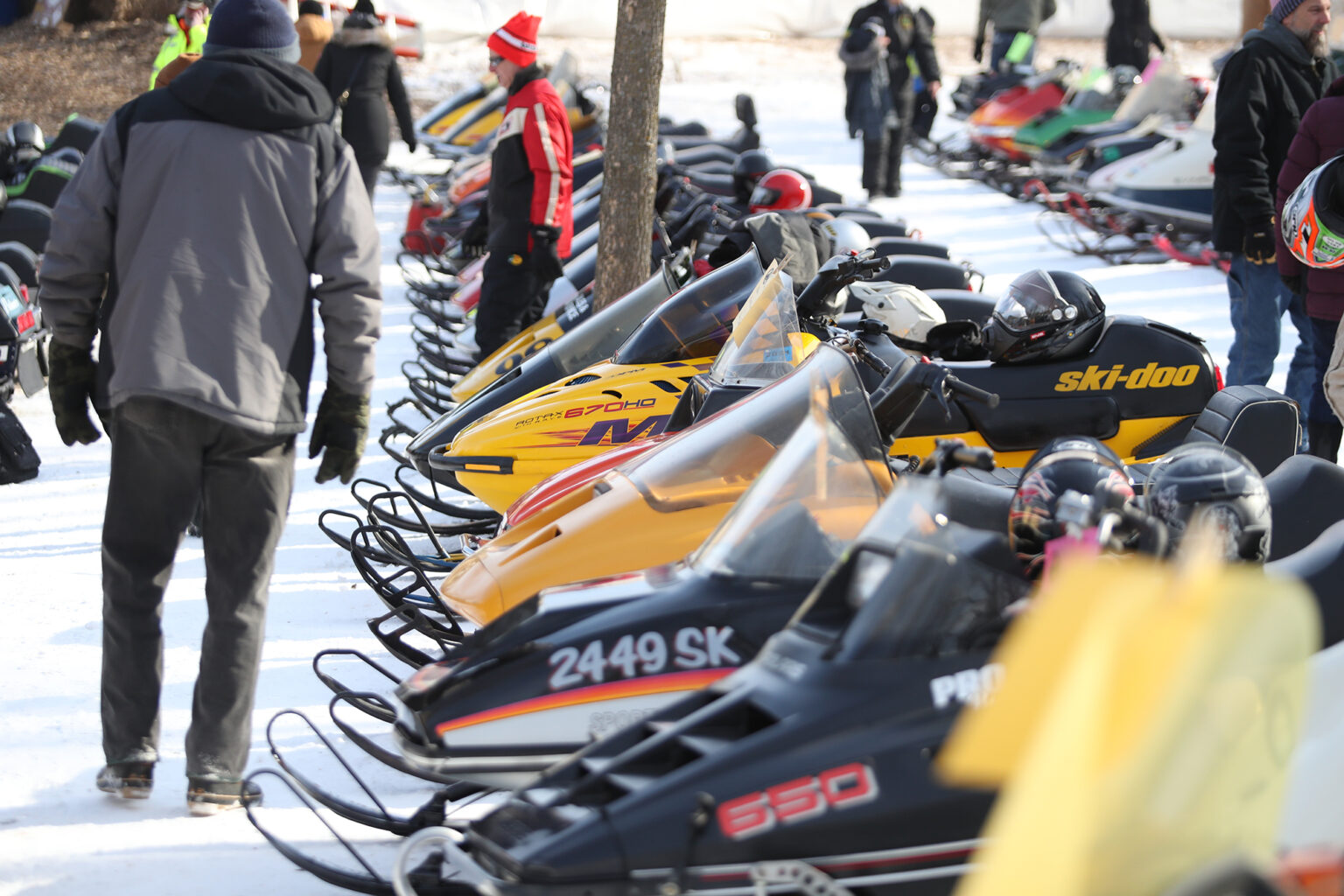 PHOTOS: Dozens Of Vintage Snowmobiles At Kiekhaefer Park During Show ...