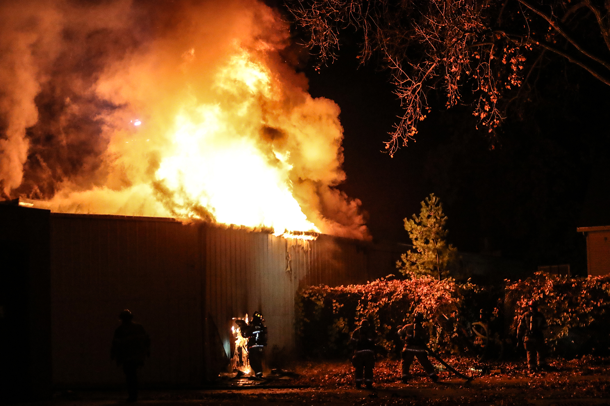 PHOTOS: Fire destroys north Military Business - KFIZ News-Talk 1450 AM