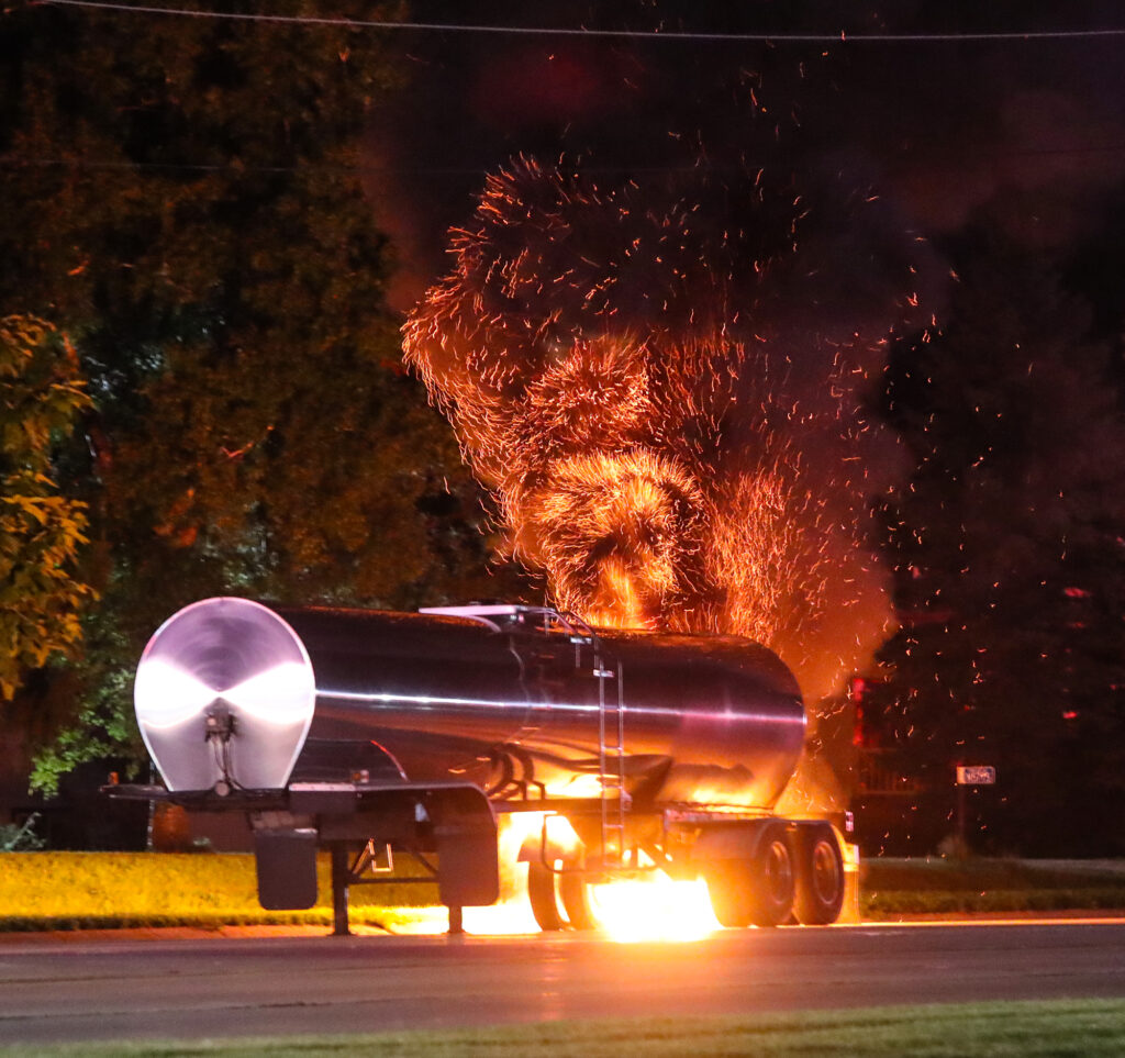 VIDEO: Town of Fond du Lac Fire Department respond to semi tanker fire ...